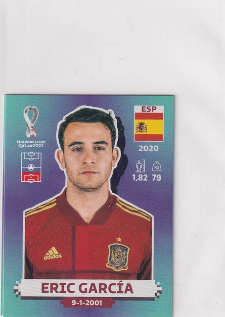 PANINI QATAR WORLD Cup Sticker 2022 Espagne Numéro Esp 6 Eric Garcia EUR 1,00 - PicClick FR
