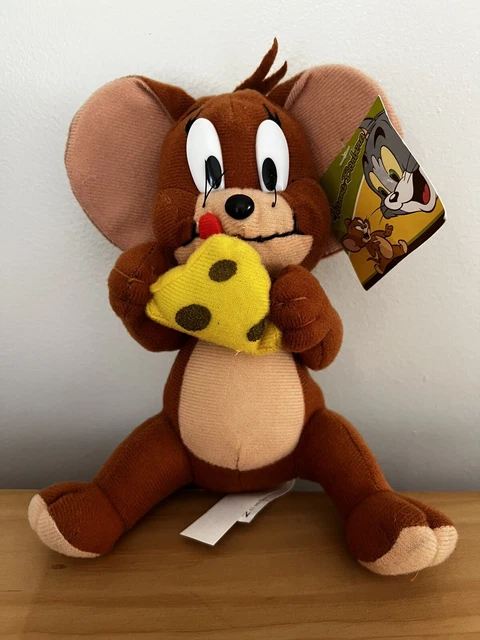 VINTAGE HANNA BARBERA Plush Tom & Jerry Cartoon Jerry Mouse with Cheese ...
