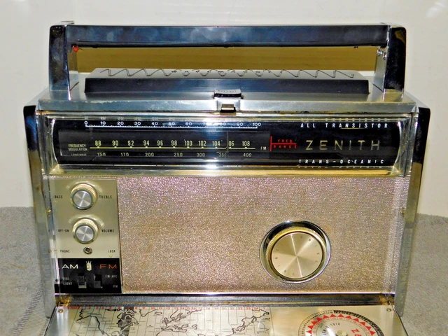 VINTAGE ZENITH ROYAL 3000-1 Trans-Oceanic FM-AM SW Multiband Radio See ...