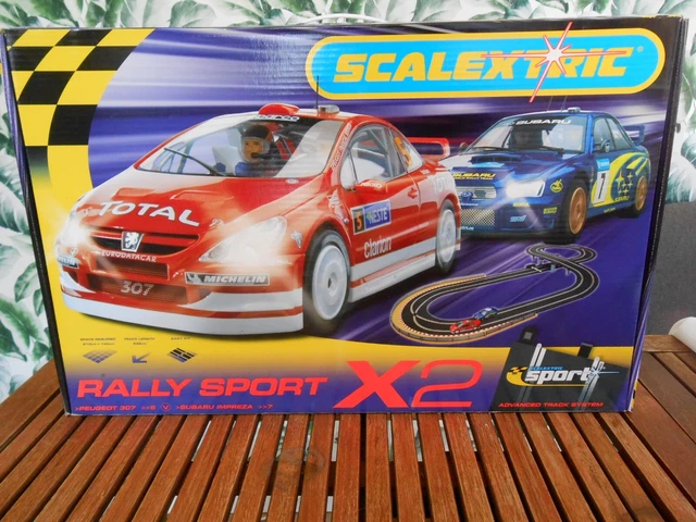 CIRCUIT SCALEXTRIC RALLY Racing -C 1169 P/2 voitures: Peugeot 307 ...