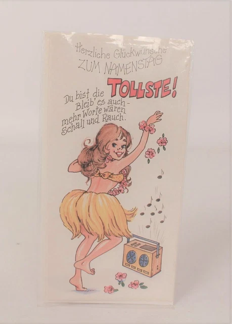 GLÜCKWUNSCHKARTE GRUSSKARTE HERZLICHEN Glückwunsch Zum Namenstag Frau ...