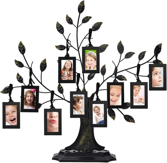 FAMILY TREE PHOTO Frame Family Tree Picture Frame with 10 Hanging ...