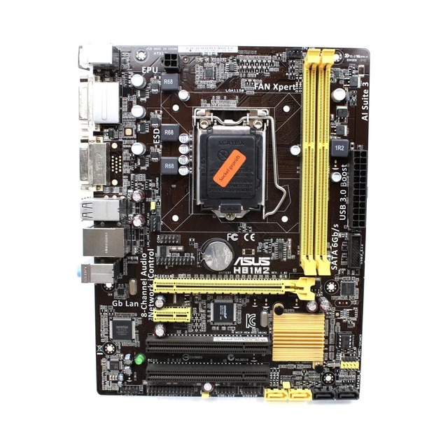 ASUS H81M2/C/SI REV.1.02 Intel H81 scheda madre micro ATX socket 1150 #327617 EUR 33,00 ...