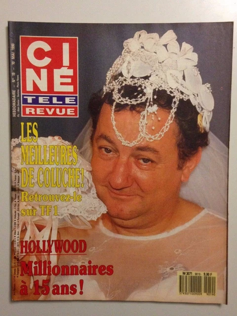 CINE TELE REVUE N°19 1990 Coluche + Poster Dustin Nguyen 21 Jump Street ...