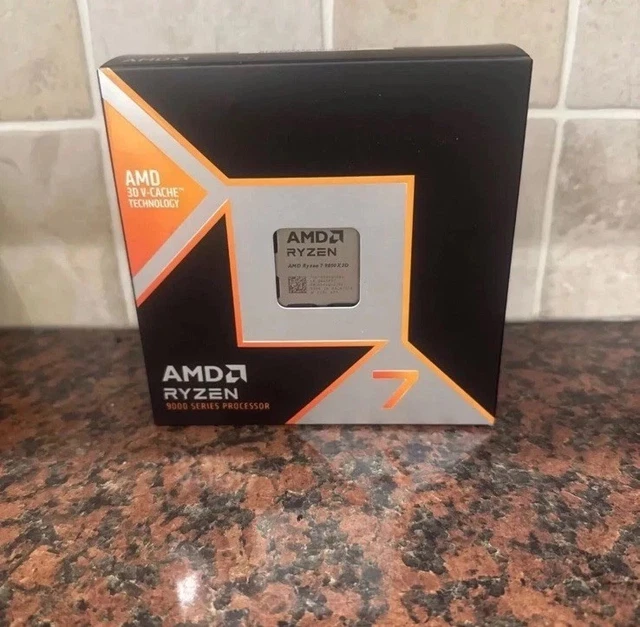 AMD RYZEN 7 9800X3D 8-Core 16 Thread Brand New Sealed Fast Shipping 🚚 £ ...