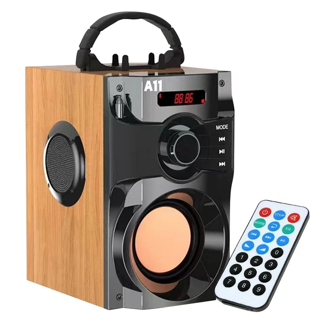 HIGH BASS PORTABLE Bluetooth Speaker LCD Display For PC Phone TV ...