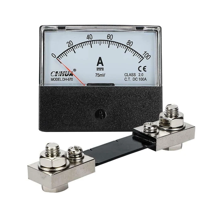 STROMMESSGERÄT AMPEREMETER AMPERE- Klasse 2.0 Messgerät Und Shunt-Panel ...