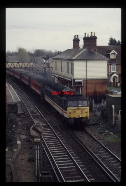 ORIGINAL 35MM SLIDE CLASS 47 LOCO NO 47805 AT EARLEY RAILWAY STATION ...