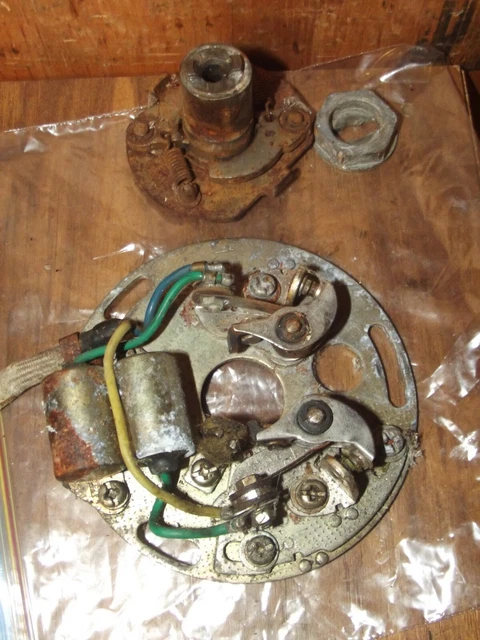 1977 HONDA SOHC CB 750 CB750 IGNITION Contact Points Breaker Plate ...