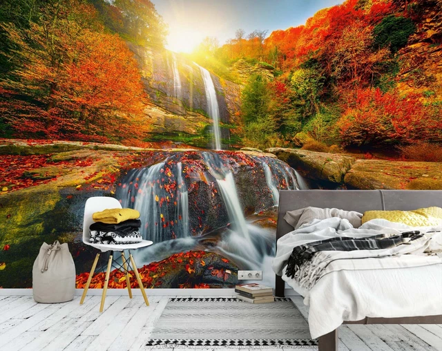 3D WATERFALL SCENERY A5277 Wallpaper Wall Murals Removable Self ...