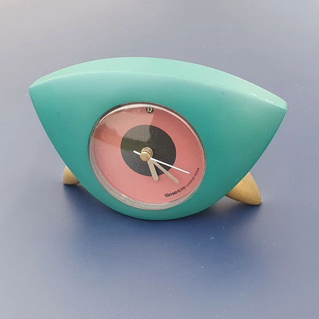 VINTAGE TIMESTONE MEMPHIS Table Clock - Postmodern 80s Italian Longford ...