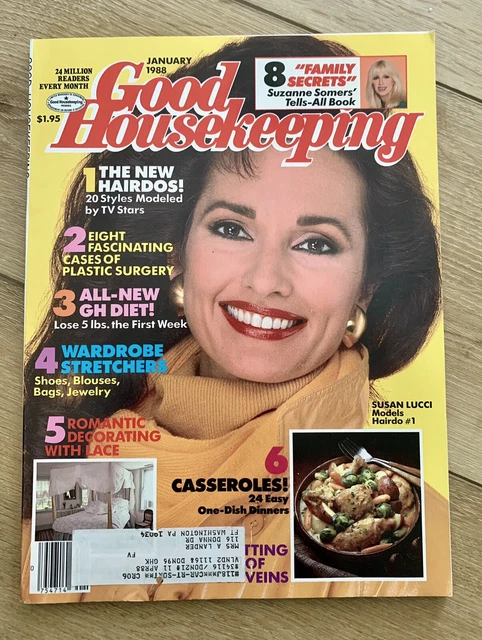 1988 JANUARY GOOD Housekeeping Magazine - Susan Lucci Front Cover - E ...