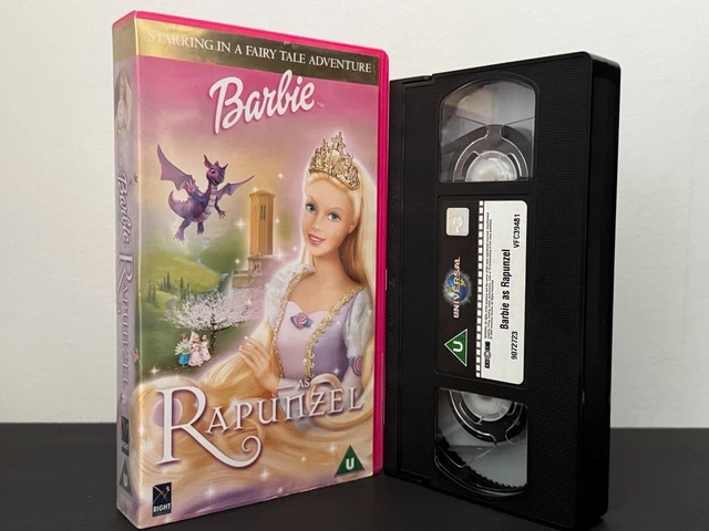 BARBIE AS RAPUNZEL - PAL VHS Video Tape (A234) £2.99 - PicClick UK