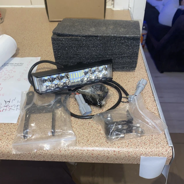 TALARIA LED HEADLIGHT White Light Bar Kit Sting R MX4 Head Light Plug N ...