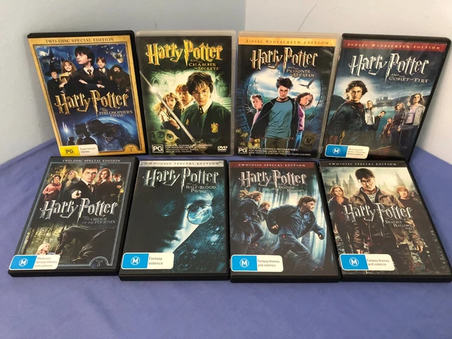 HARRY POTTER DVD Complete 8 Movies Collection Years 1 7 1 2 3 4 5 6 7 Bundle R4 12.65 PicClick AU