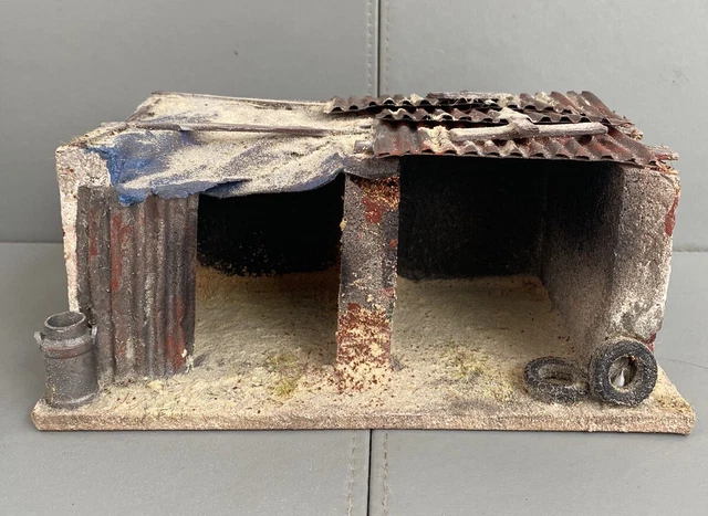 1/35 SCALE SCRATCH Built Middle East Ruin Shack Garage Afghan Iraq ...