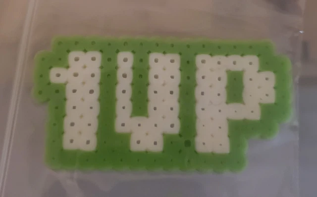 PERLER GAME ART Sprite Super Mario 1UP (New) £3.99 - PicClick UK