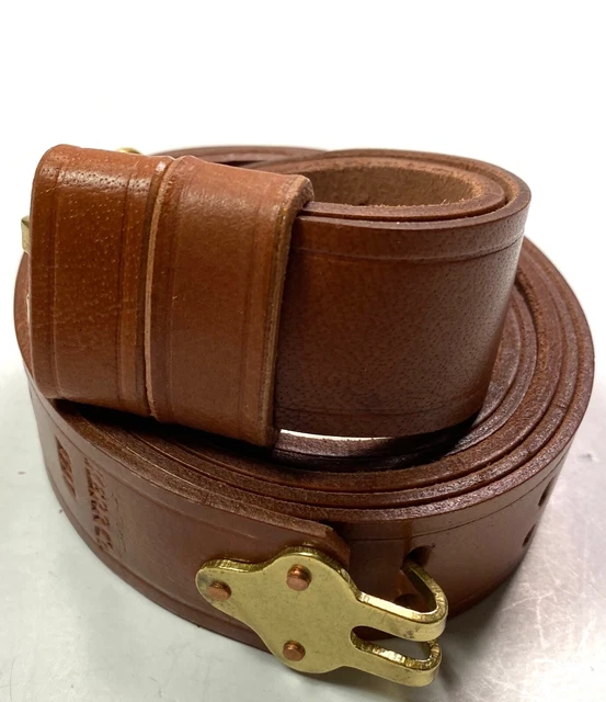 WWI US M1 Garand Rifle Carry Sling-Brown Leather, Maker Marked $20.75 ...