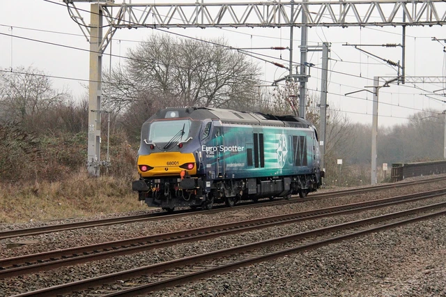B168 35MM SLIDE DRS Class 68 68001 @ Tamworth £3.54 - PicClick UK
