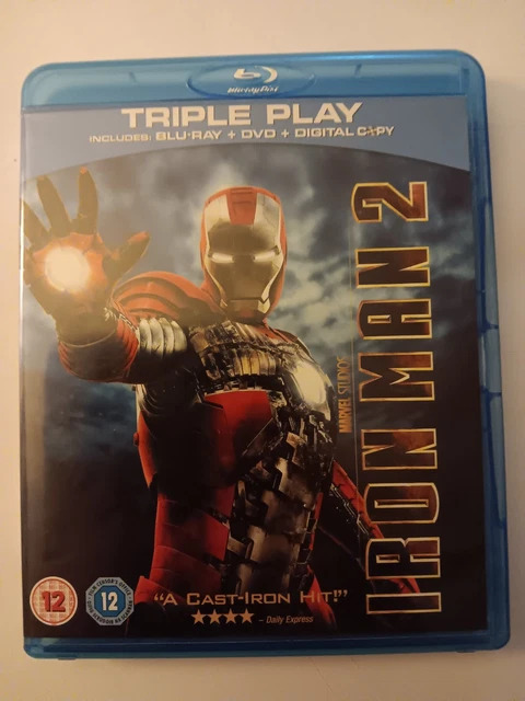 IRON MAN 2 (Blu-Ray/DVD, 2010) 3 Discs. in great condition free postage ...