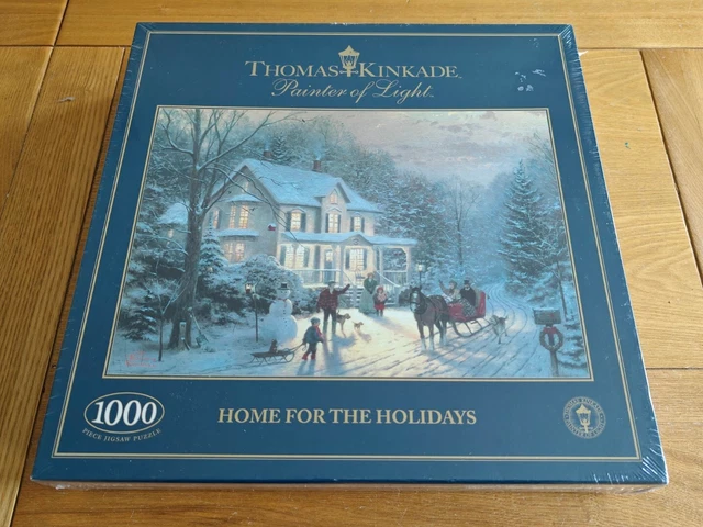 GIBSONS JIGSAW PUZZLE Thomas Kinkade Home For The Holidays 1000 NEW ...