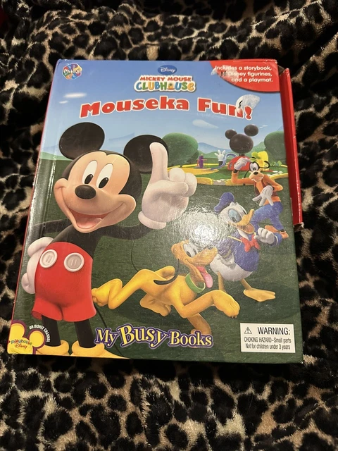 DISNEY JUNIOR MICKEY Mouse Clubhouse My Busy Book Mouseka Fun Figures £ ...