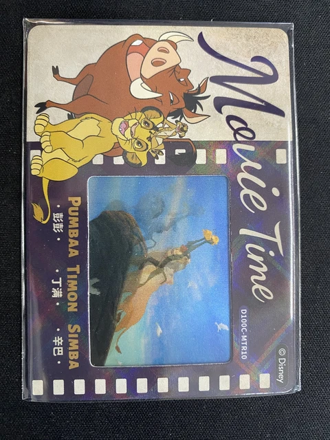 SIMBA PUMBAA TIMON Card Fun Disney 100 Anniversary Carnival Movie Time ...