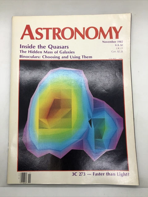 ASTRONOMY MAGAZINE NOVEMBER 1982 / Astronomy, Quasars, Astrophotography ...