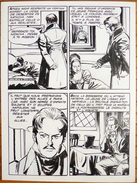 NATACHA PLANCHE ORIGINALE de René-Marc NOVI scénario de Marijac Russie ...