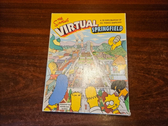 PC IBM CDROM Big Box - I Simpson Virtuali Springfield 1997 - Cib EUR 23 ...