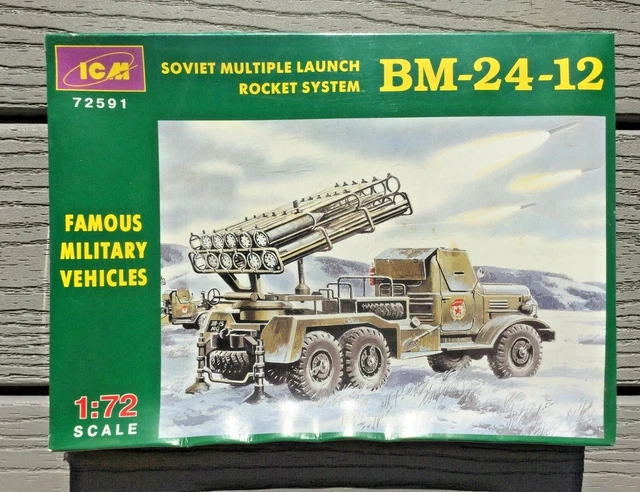 ICM 1/72 RUSSIAN / Soviet Multiple Launch Rocket System Bm-24-12 Model ...