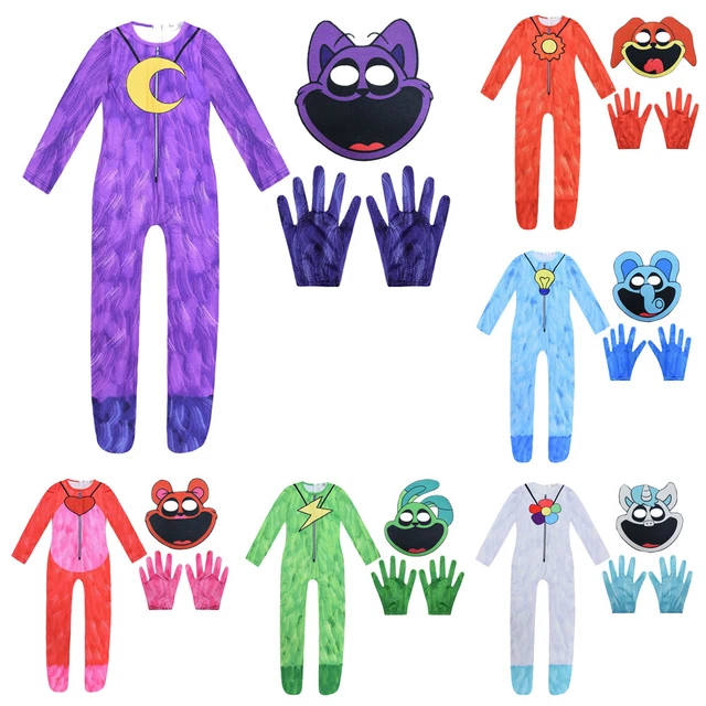 Kids Smiling Critters Catnap Dogday Jumpsuit Outfit Cosplay Costume 39