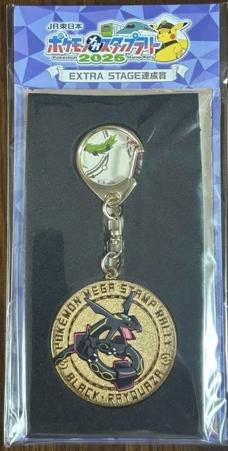 POKEMON MEGA STAMP Rally 2025 Special Medal Black Pokemon Rayquaza EUR ...