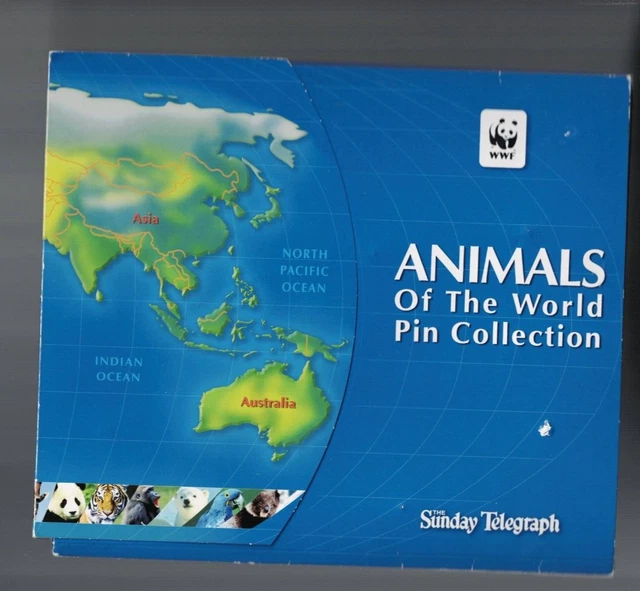 MEMORABILIA ,WWF ANIMALS OF THE WORLD COLLECTION , PINS , 17 pins in ...