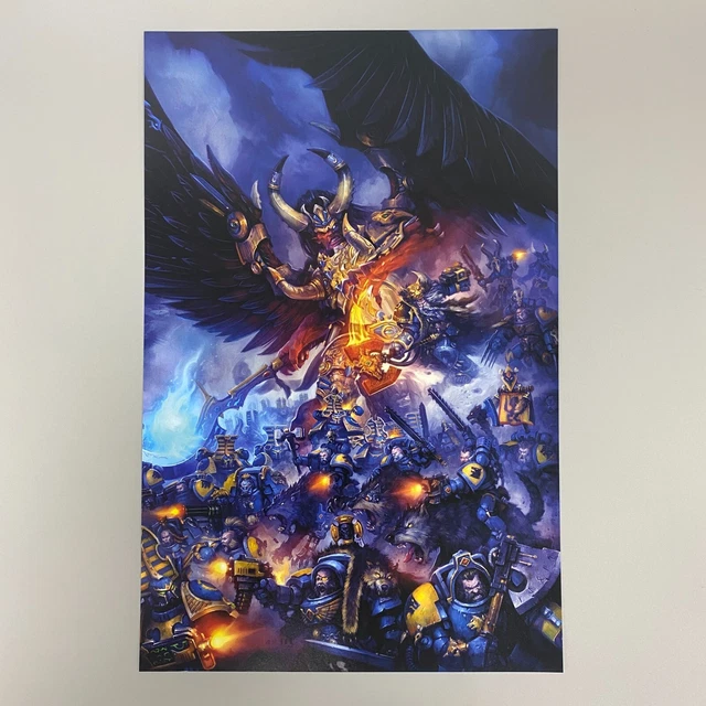MAGNUS THE RED Vs Logan Grimnar Art Picture Poster Warhammer 40,000 £12 ...