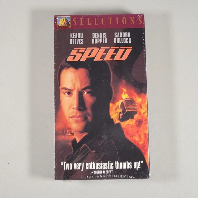 SPEED VHS NEW SEALED 1996 Starring Keanu Reeves, Sandra Bullock ...
