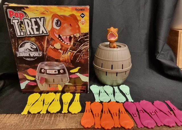 JURASSIC WORLD POP Up T-Rex Game By Tomy 2021 Incomplete - 2 Bones ...