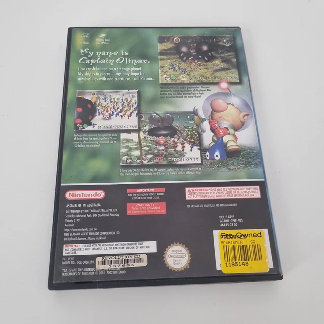 PIKMIN NINTENDO GAMECUBE Pal Video Game Complete With Manual Free ...
