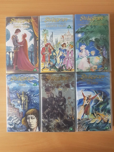 SHAKESPEARE︱ANIMATED TALES︱6 X VHS Bundle︱RARE £19.99 - PicClick UK