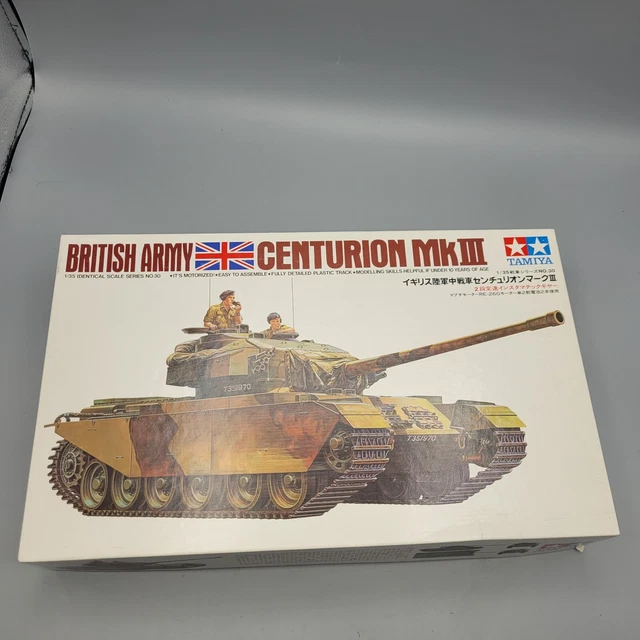 VINTAGE TAMIYA 1/35 scale British Centurion MkIII Motorized Model No ...