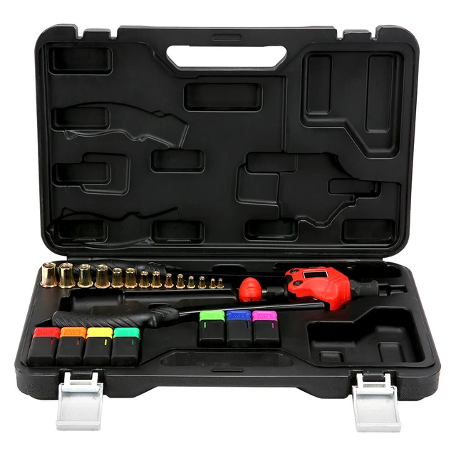 HEAVY DUTY RIVET Nut Riveter Rivnut Nutsert Gun Riveting Tool Kit ...