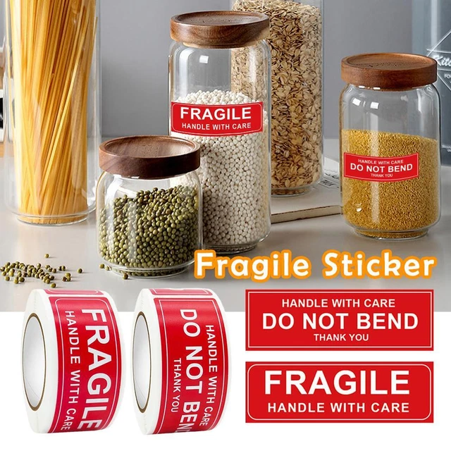 150PCS/ROLL FRAGILE STICKERS Fragile Label Sticker With Care Handle ...