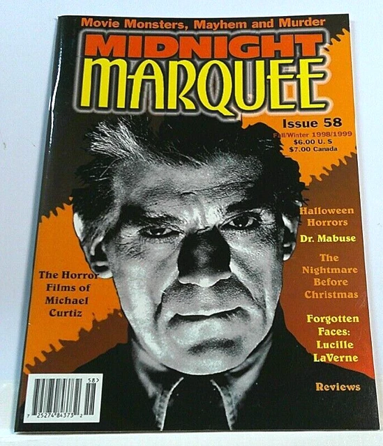 MAGAZINE MIDNIGHT MARQUEE #58 1998 Nightmare Before Christmas Fritz ...