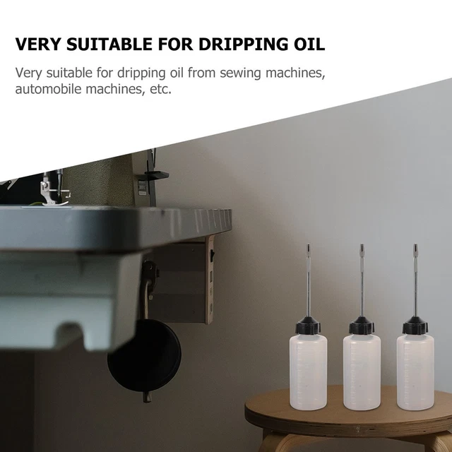 5 PCS OIL Can Sewing Machine Oiler Dispenser Bottles with Needle Spout ...