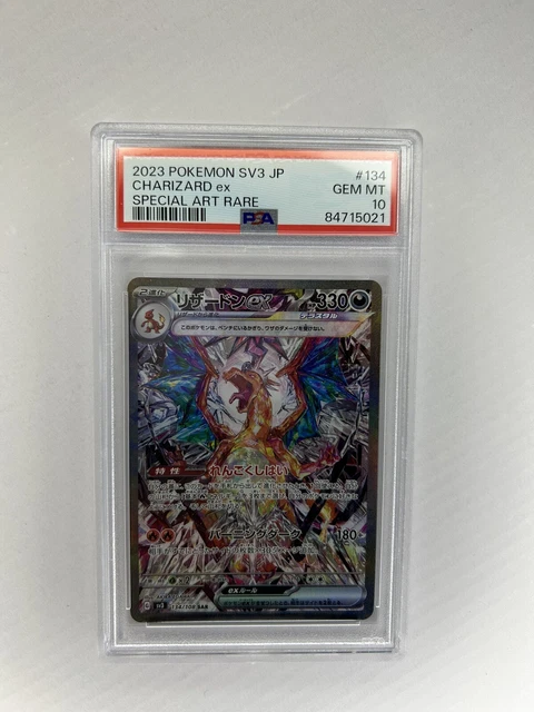 POKEMON JAPANESE SV3 Charizard ex 134/108 SAR Super Art Rare PSA 10 GEM MINT EUR 223,28 ...