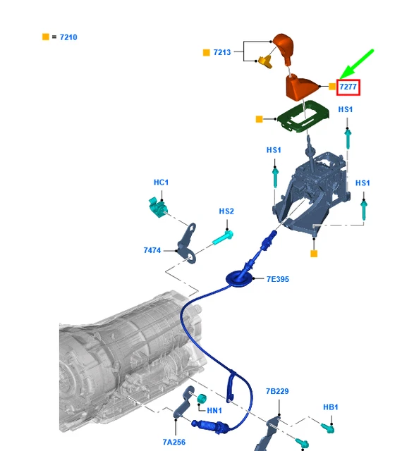 FORD RANGER T6 MK1 Gear Levier Soufflet 1725646 AB39-7277-BA Neuf ...