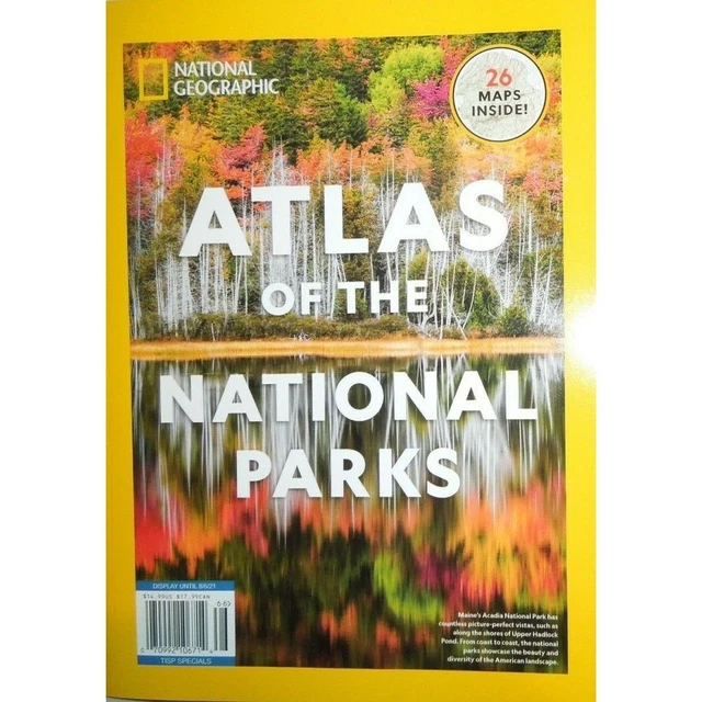 ATLAS OF NATIONAL PARKS 26 maps AMERICA THE BEAUTIFUL national ...