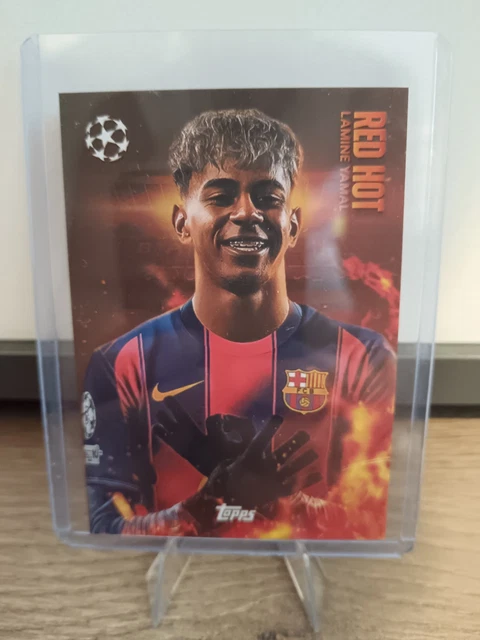TOPPS MATCH ATTAX 2025/26 2026 25/26 Lamine Yamal Red Hot £78.46 ...