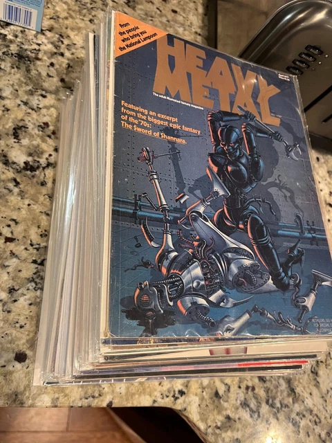 VINTAGE HEAVY METAL Magazine Lot (24) 70's - 80's includes #1 + special ...
