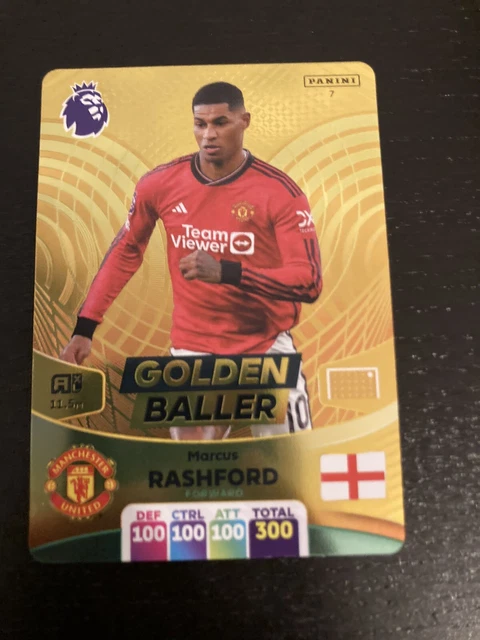 PANINI PREMIER LEAGUE Adrenalyn 2024 2023/24 Golden Baller Rashford Man ...